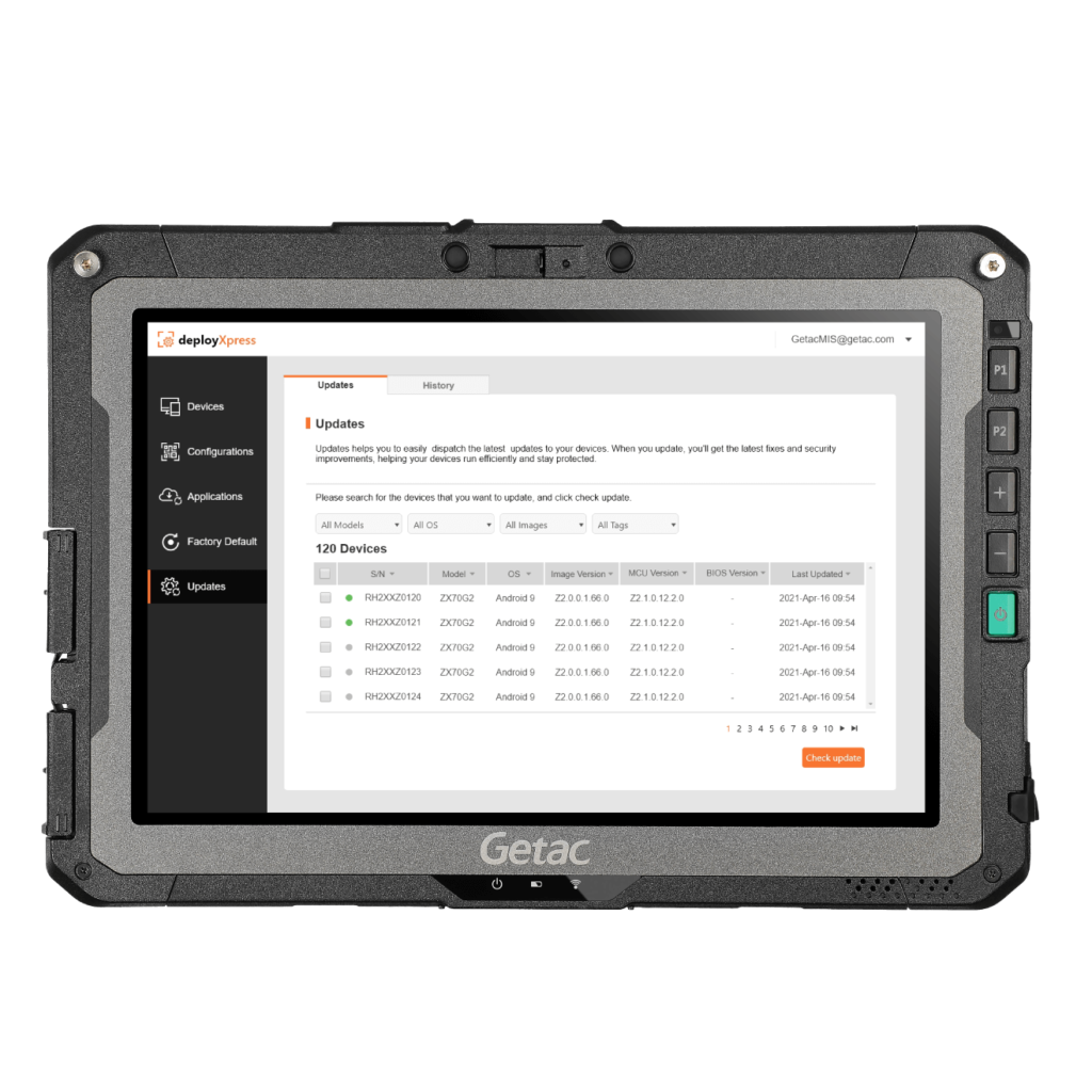 Getac ZX10 Fully Rugged 10" Android Tablet - Affinity Enterprises, LLC